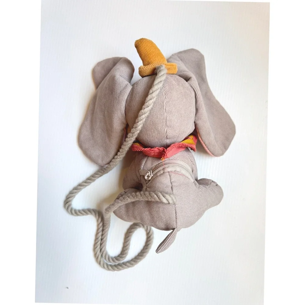 Zara | Accessories | Disney Zara Dumbo Plush Corduroy Elephant Purse ...